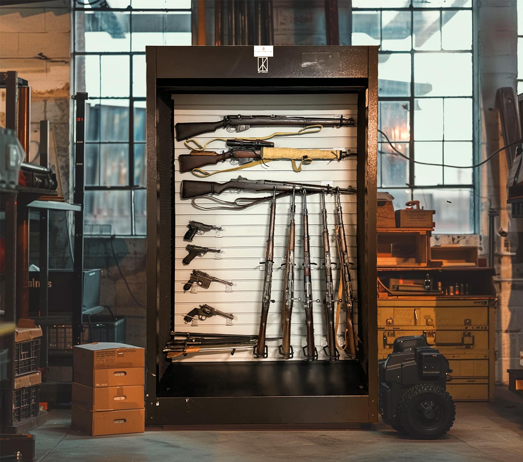 Smart Gun Safe with Fingerprint and Bluetooth Lock for Secure Storage ...