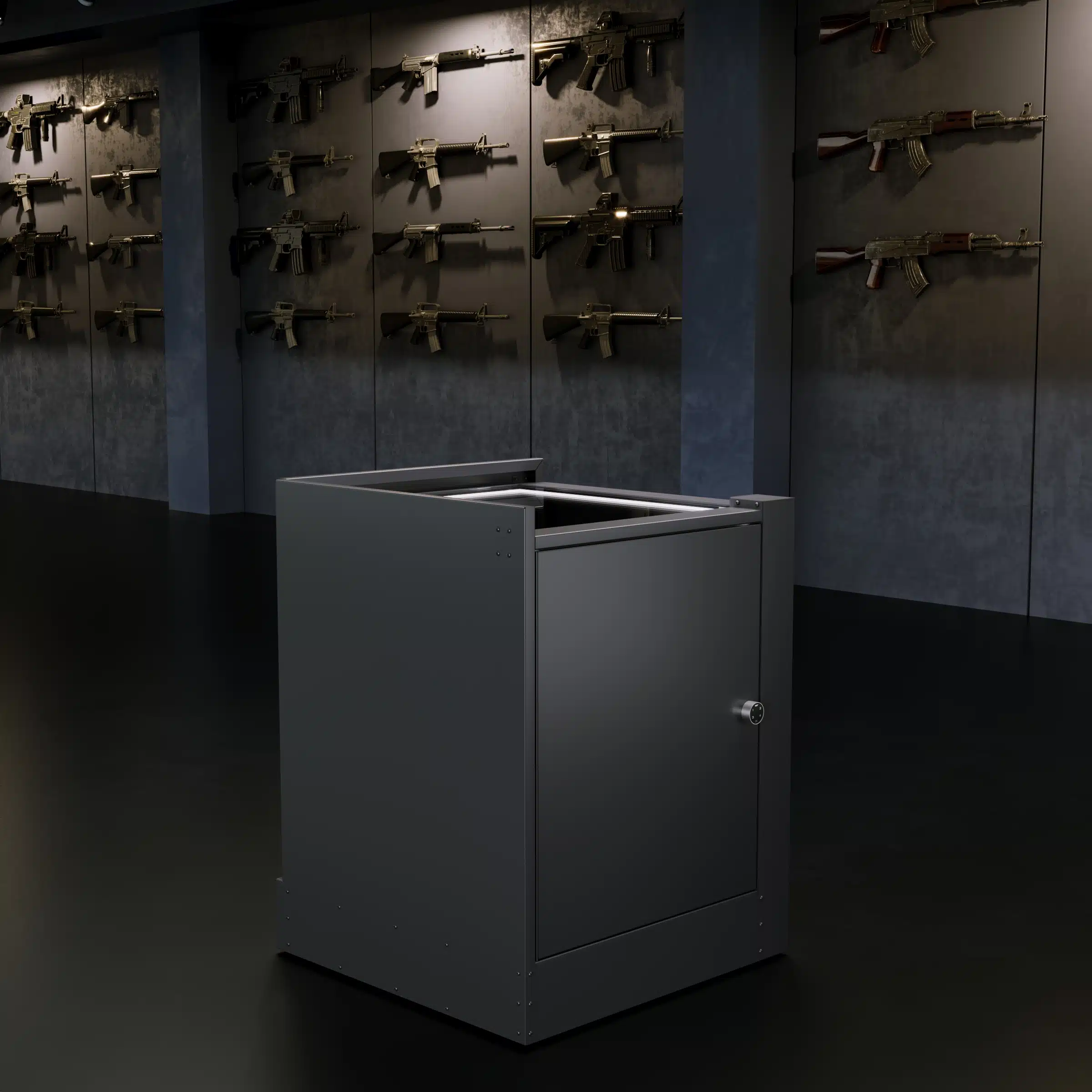 Bulletproof Glass Display Safe for Jewelry, Firearms, and Valuables ...