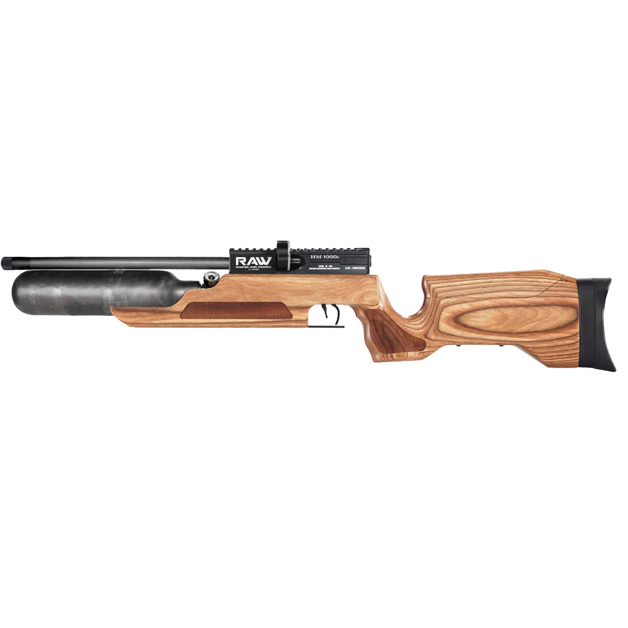 RAW HM1000x Mini LRT Air Rifle, Tan Laminate by RAW Rapid Air Worx ...