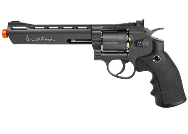 Dan Wesson 6" CO2 Airsoft Revolver, Grey | TopGun-Airguns — Premium Air ...